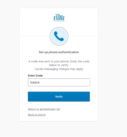 Setup Multi-factor Authentication (MFA) – The Fund
