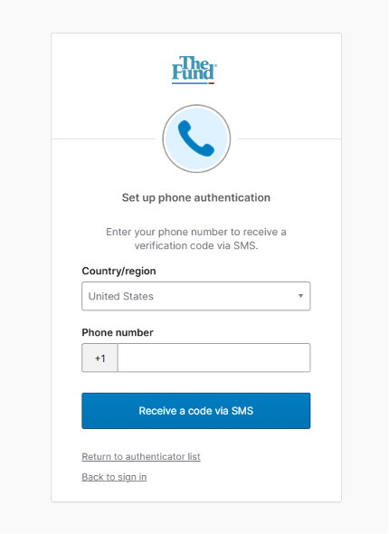 Setup Multi-factor Authentication (MFA) – The Fund